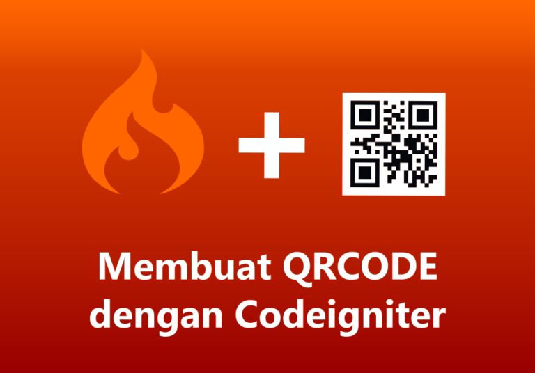 Membuat QRCODE dengan Codeigniter - Zai.web.id