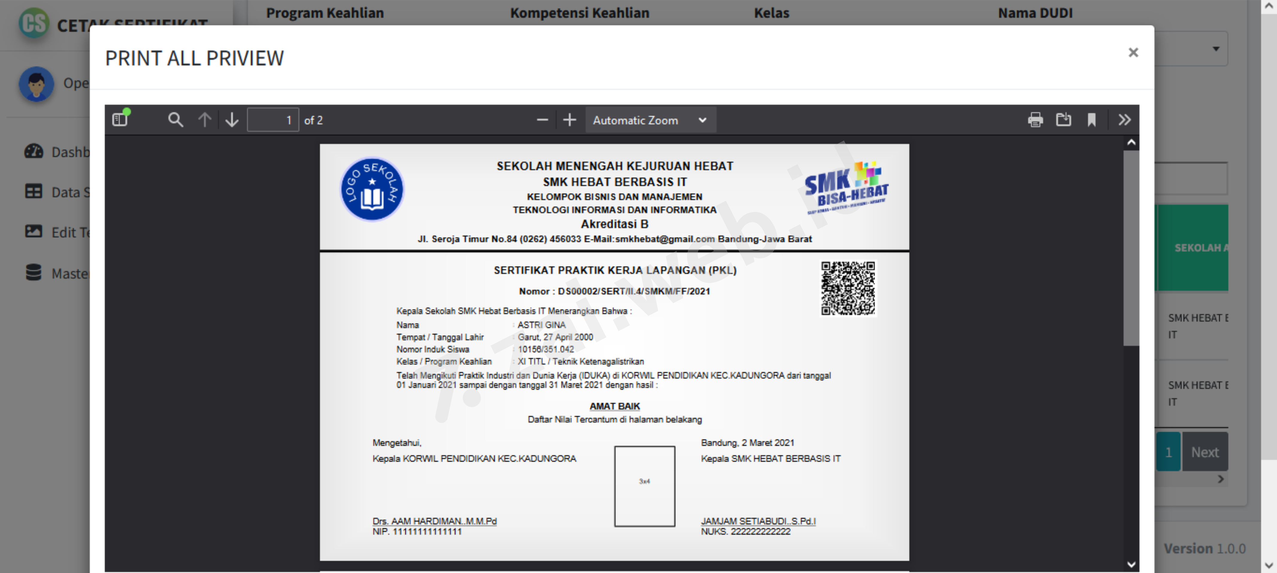 Zai.web.id - Web Programmer & Web Designer